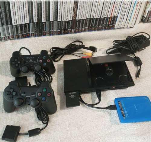 Sony ps2 slim   150 игр