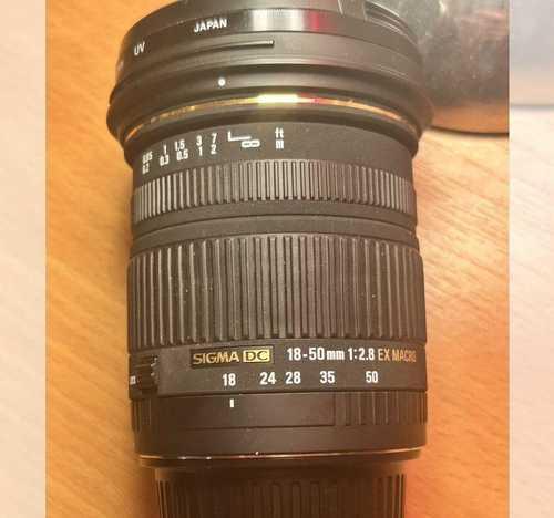 Canon sigma 18-50mm f/2.8 EX DG macro