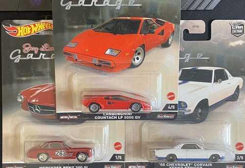 Hot Wheels premiun set Jay Leno garage