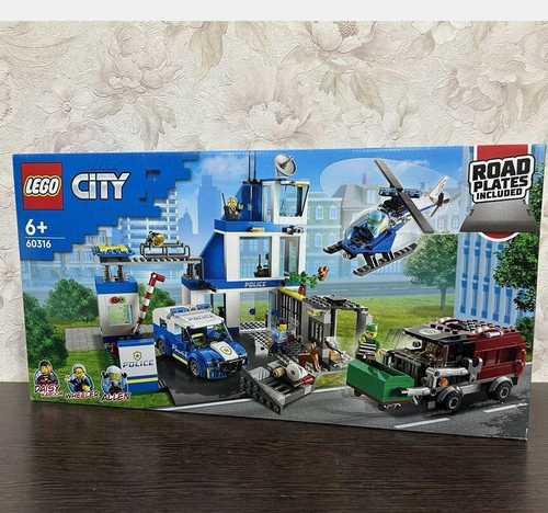 Lego city 60314 полицейский участок новый