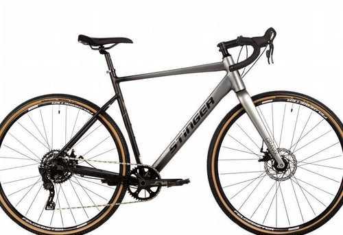 Велосипед stinger 700C gravix STD серый, алюминий