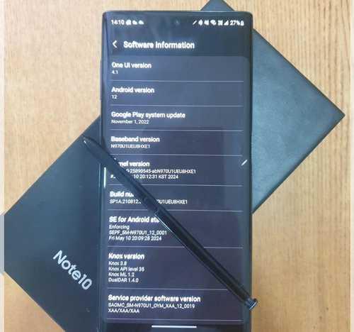 Samsung galaxy Note 10 Snapdragon