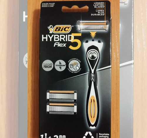 Станок для бритья мужской BIC Hybrid 5 Flex