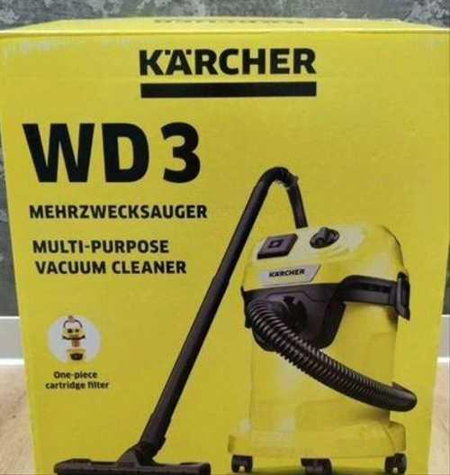 Строительный пылесос Karcher WD 3 P Новый
