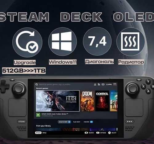 Valve Steam Deck oled с Windows 1 тб   радиатор