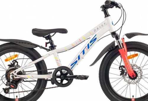 Велосипед sitis daisy 20" 7sp (2023) White-Blue-Pi