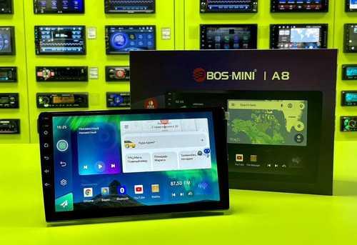 Магнитола 9" Bos-Mini A8 wifi+4G 8+128gb