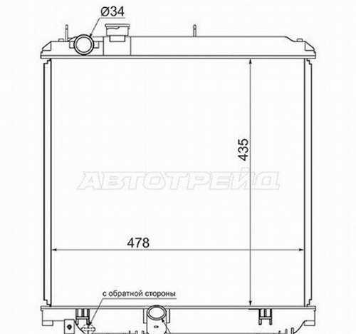 Радиатор hino dutro hino dutro/300 99- toyota toyota dyna toyota dyna toyoace 7 поколение Y2 ##U3/U4