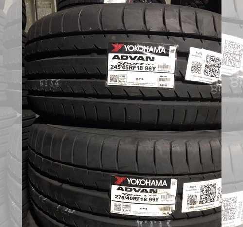 Yokohama Advan Sport V105S 245/45 R18 и 275/40 R18 96Y