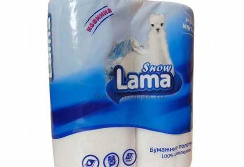 Бумажные полотенца "Snow Lama", 2слоя, 2 рулона