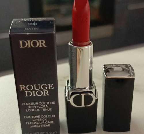 Помада dior rouge 999 satin миниатюра