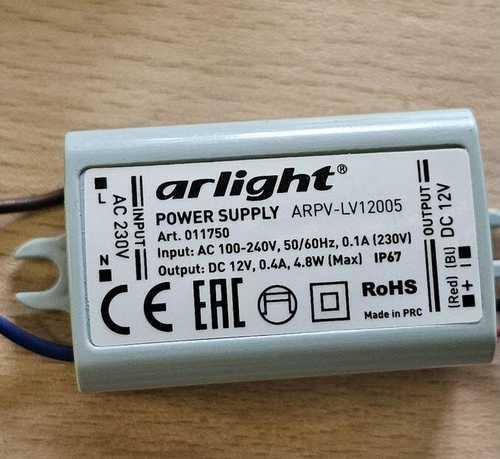 Arlight Блок питания arpv-LV12005 (12V, 0.4A, 5W)