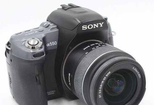Зеркальный фотоаппарат Sony A550 kit 18-55 (состоя