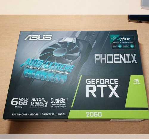 Видеокарта asus geforce RTX 2060 6гб