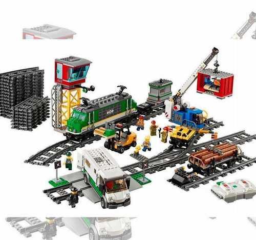 Новый Lego 60198 Грузовой поезд