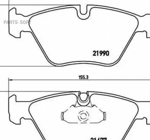 Brembo P06065 колодки тормозные дисковые перед