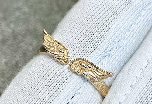 Золотое кольцо "Крылья ангела"
