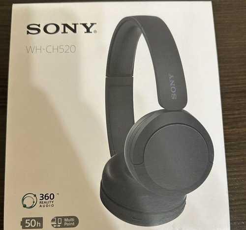 Беспроводные наушники sony wh ch520, черные