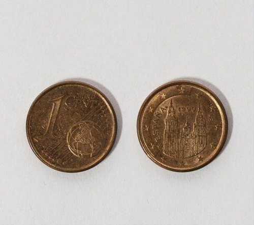 Монета 1 евроцент 1999 год Испания (1)