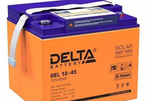 АКБ Аккумуляторная батарея Delta GEL 12-45 12V