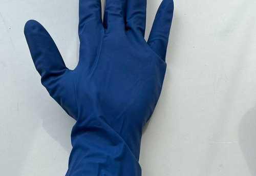 Латексные перчатки Benovy Latex High Risk, синие