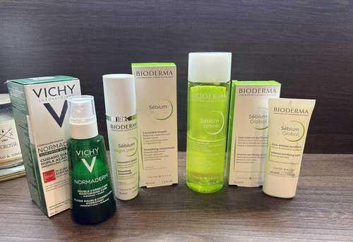 Крем тоник пилинг сыворотка bioderma vichy