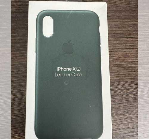 Кожаный оригинальный чехол для iPhone XS