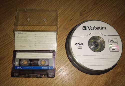 Оцифровка аудиокассет, запись музыки на кассету