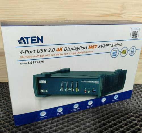 Aten CS1924M 4-порт USB 3, DP kvmp Переключатель4K