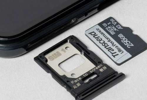 Лоток симкарты Xiaomi Mi 11 Lite черный