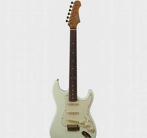 Электрогитара JET Guitars JS-380 Stratocaster SSS Rosewood FB Gold HW Olimpic White