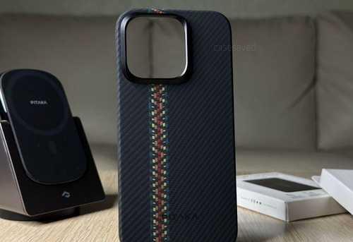 iPhone 15 Pro. Pitaka MagEZ Case 4 Rapsody