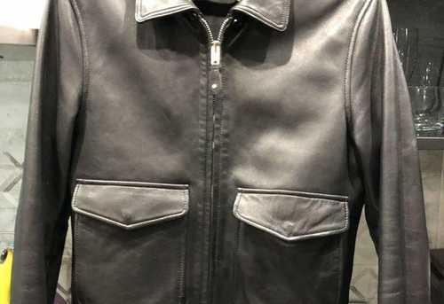 Натуральная Кожаная куртка мужская р-48 Италия