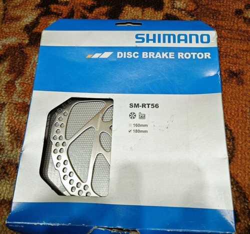 Диск тормозной Shimano sm-rt56 180 мм