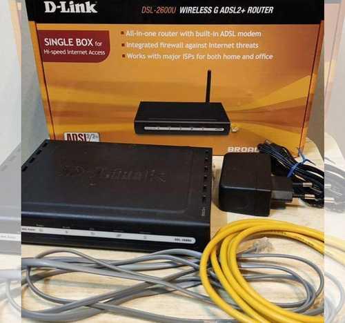 Роутер D-Link DSL-2600U wireless G adsl2 + router