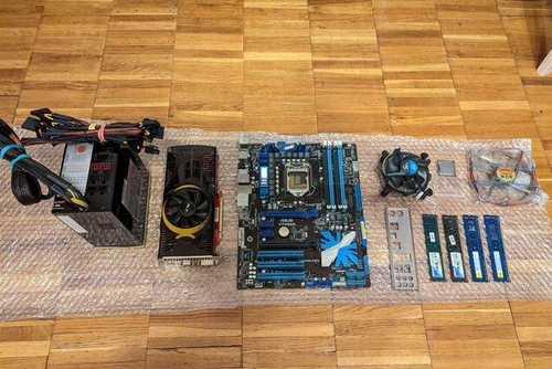 Компьютер asus LGA 1156 + i5-750 + GTS 250 + 12GB