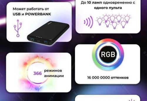 Лампа RGB угловой торшер