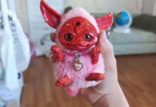 Огненный дракон.Игрушка в смешанной технике