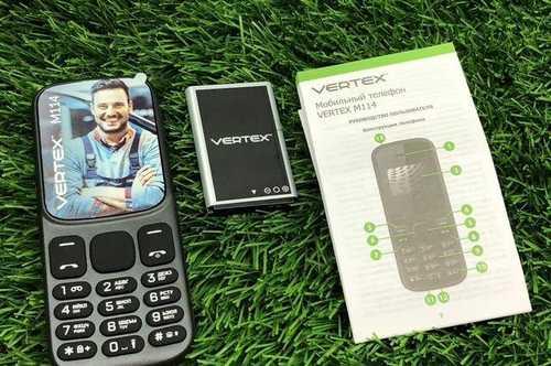 Мобильный телефон Vertex M114 новый, 2 сим карты