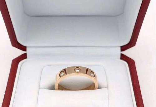 Золотое кольцо Cartier 5.1 гр 0.22 ct