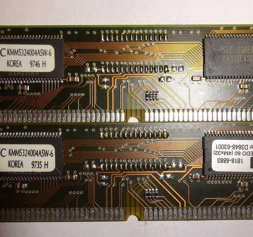 Ретро память simm 72 pin комплект #40 32Mb 2x16Mb