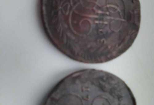 Монеты Екатерина 2 погодовка
