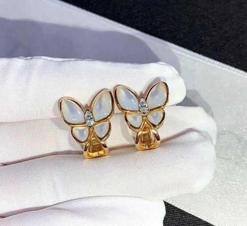Серьги Van Cleef Two Butterfly