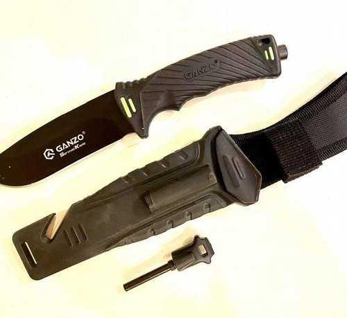 Нож фиксированный ganzo G8012 черный