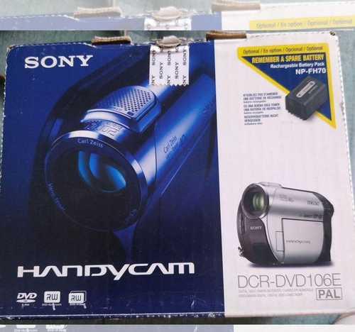 Видеокамера sony handycam dcr dvd106e