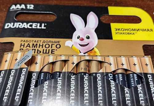 Новые Батарейки duracell 12шт