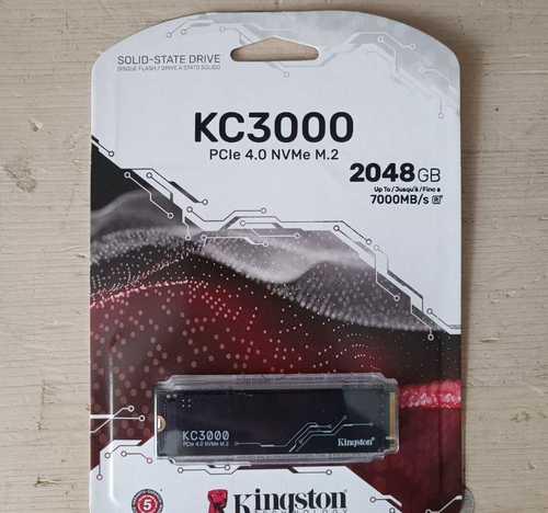 SSD m2 Kingston kc3000 2048gb Новый