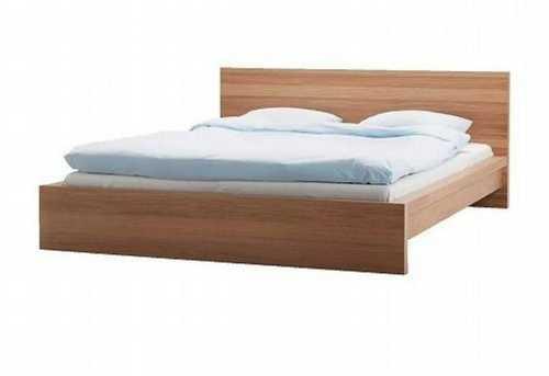 Кровать IKEA Мальм 160*200 с прикроватной тумбой