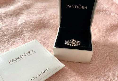 Кольцо pandora с фианитом