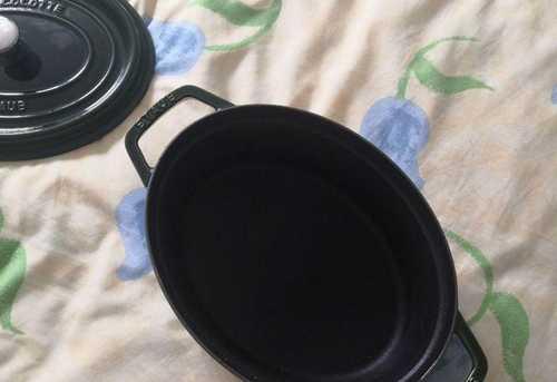 Кастрюля чугунная staub cocotte ovale 27 cм 3.2 л